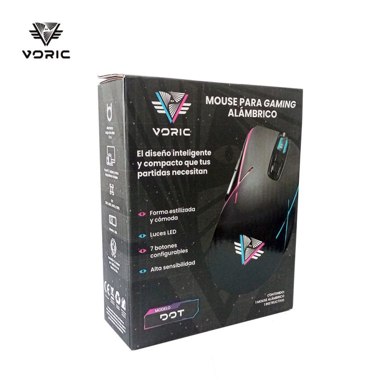 Mouse gamer con luz led Dot by Voric - En un click
