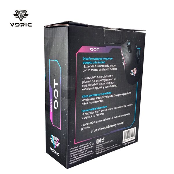 Mouse gamer con luz led Dot by Voric - En un click