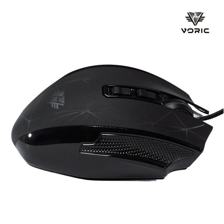 Mouse gamer Buddha by Voric con luz led y pesas removibles - En un click